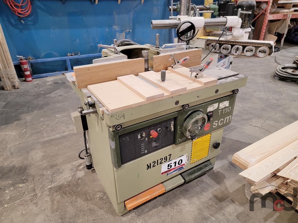 SCM T130 NPS Sliding Table Shaper w/ Feeder